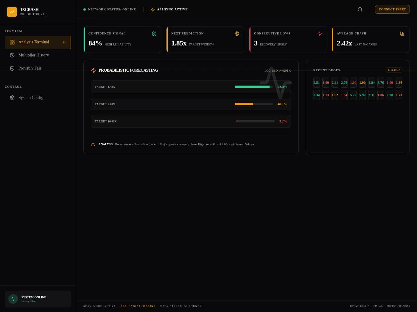 1xGame Predictor Bot
