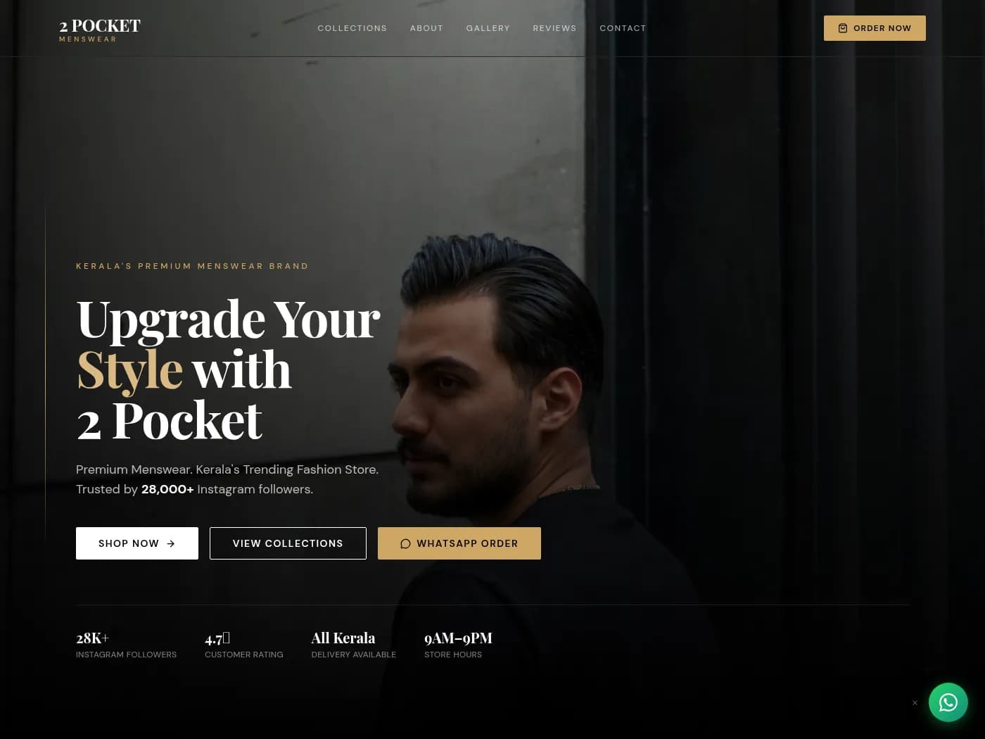 2 Pocket Menswear Store
