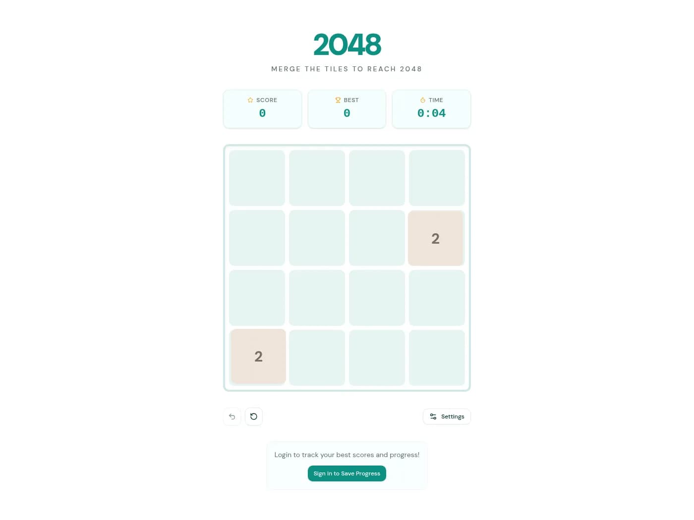 2048 Merge Puzzle