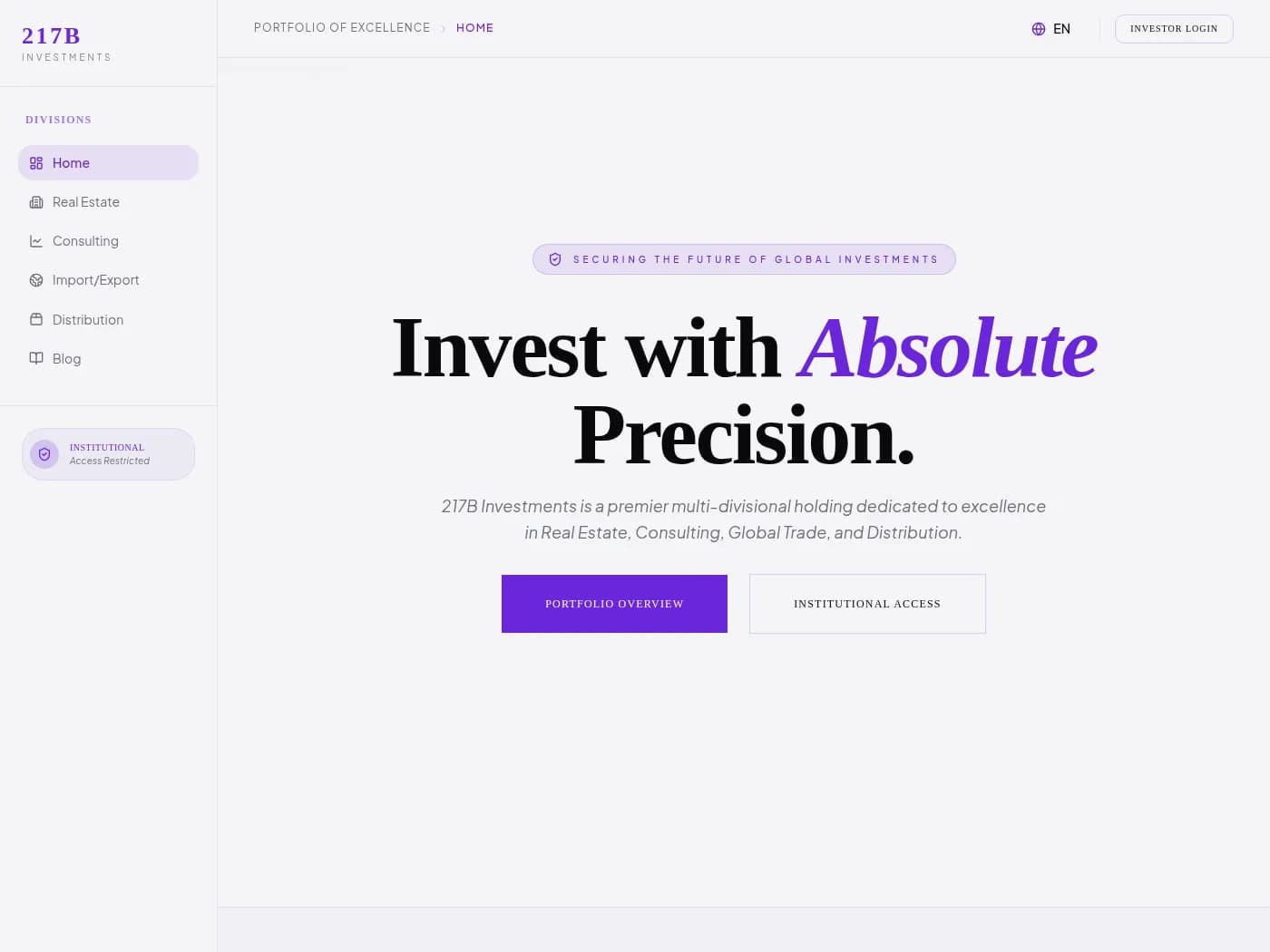 217B Investments Portal