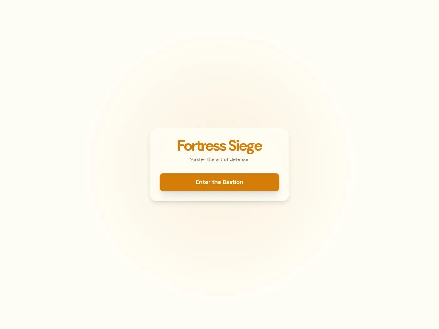 Fortress Siege
