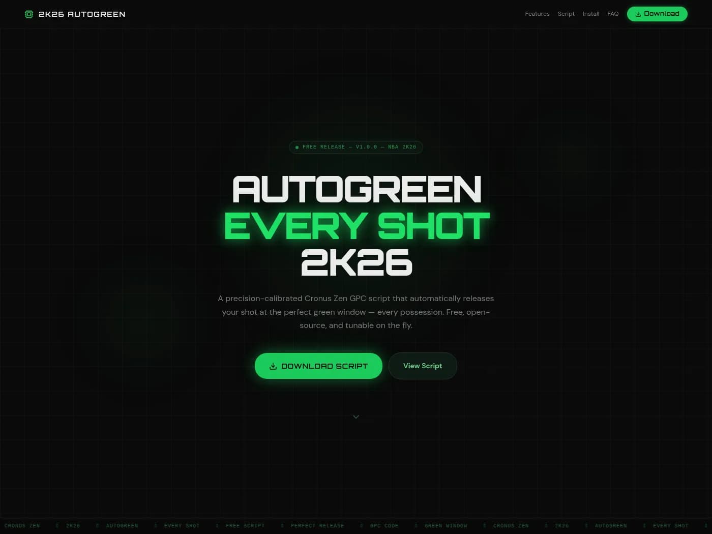 2K26 Autogreen Script