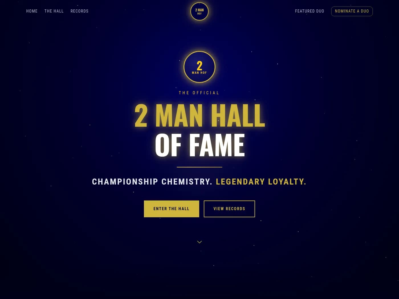 2 Man Hall of Fame