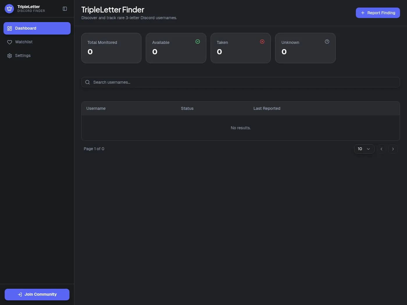 TripleLetter Discord Finder