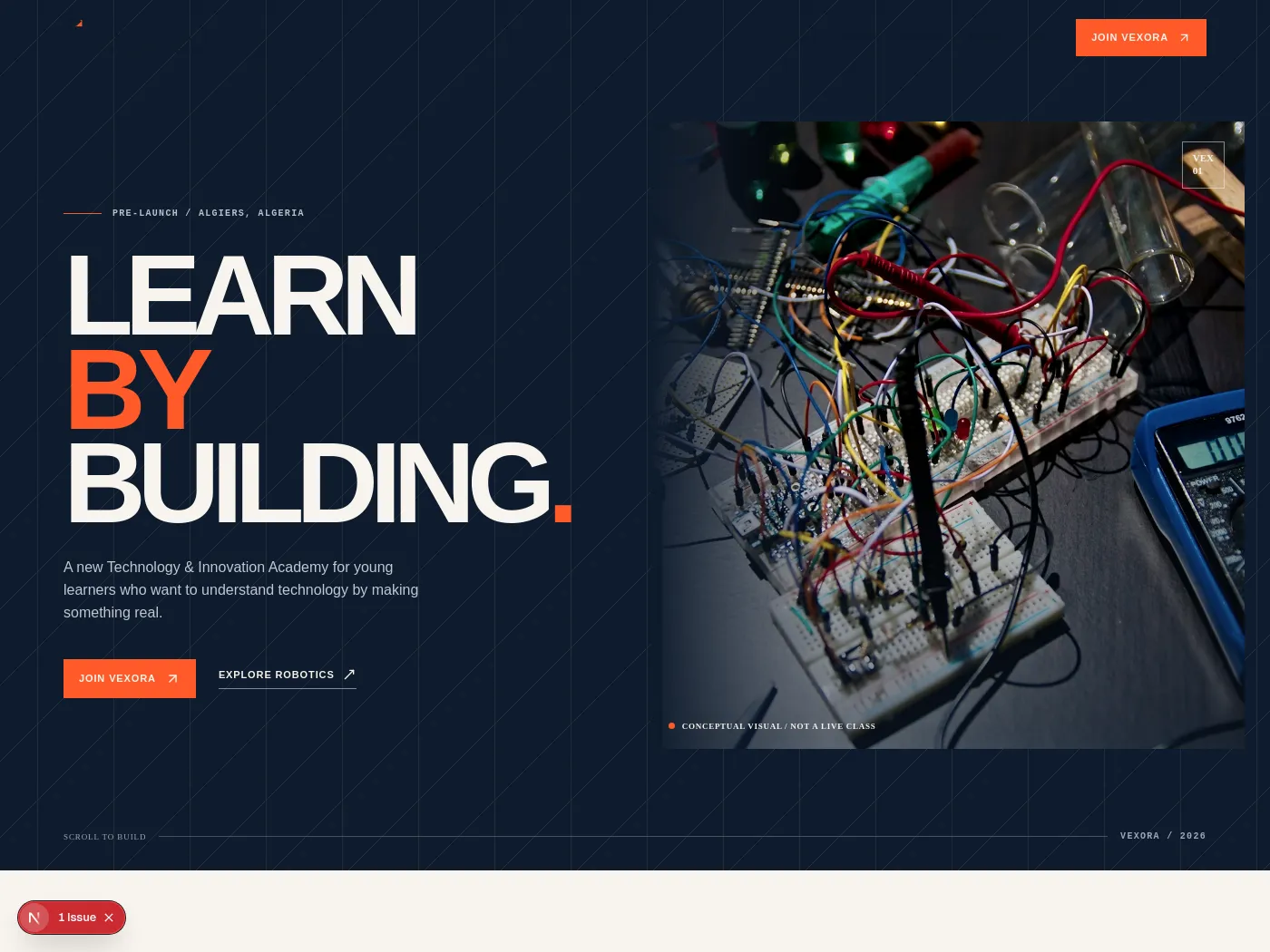 VEXORA Academy Official Website