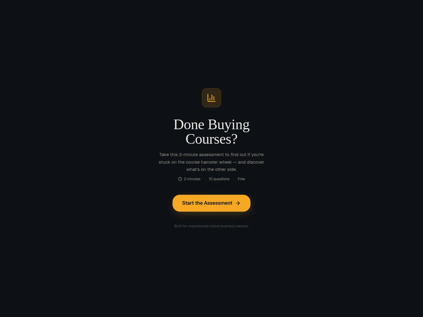 Done Buying Courses Quiz