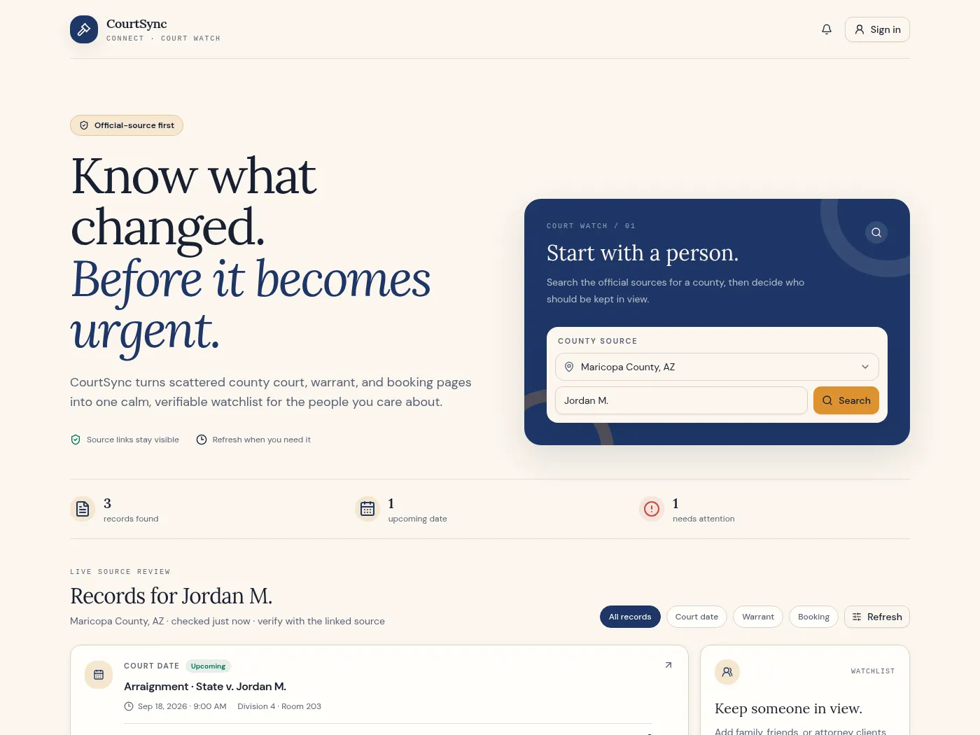 CourtSync Connect