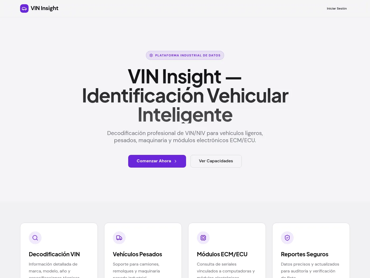 VIN Insight SaaS