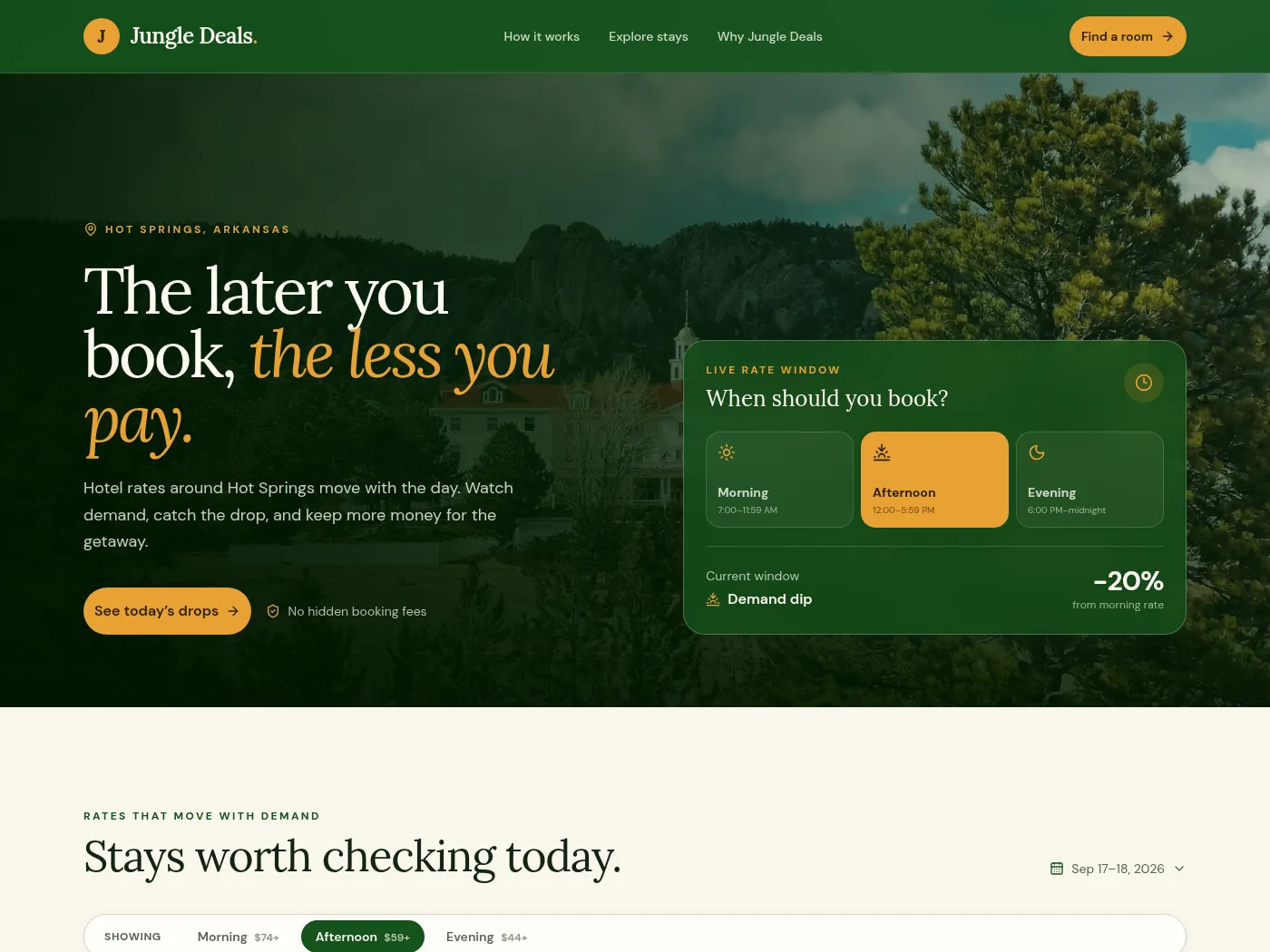 Jungle Deals Booking