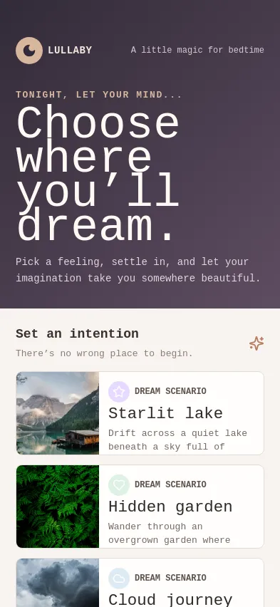 Dream Scenario Picker