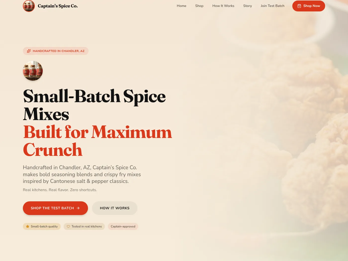 Captain’s Spice Landing