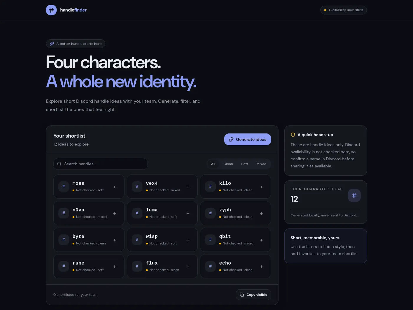 Discord Handle Finder