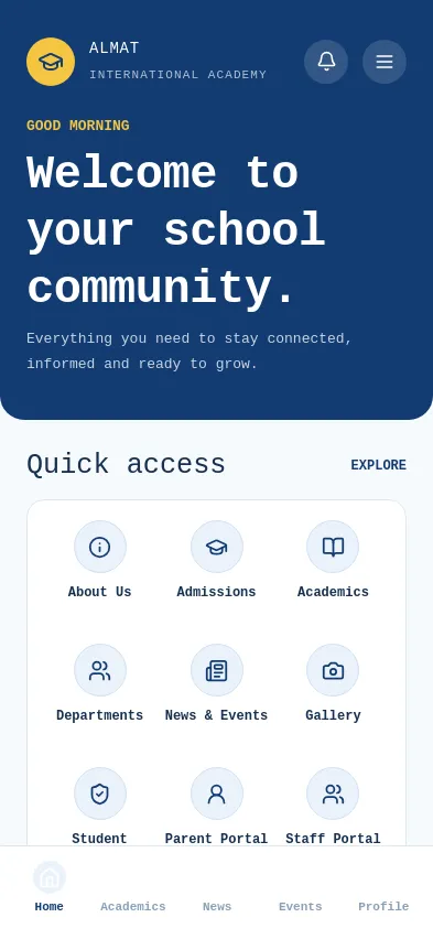 ALMAT Academy Mobile App