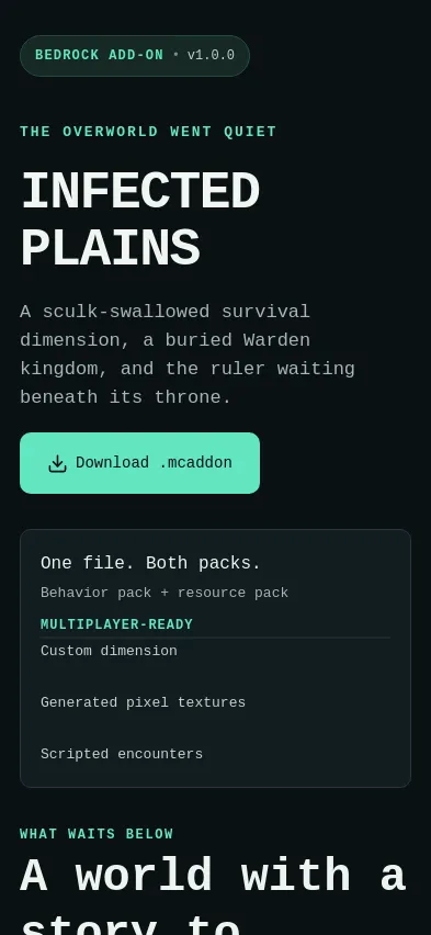 Infected Plains Add-On