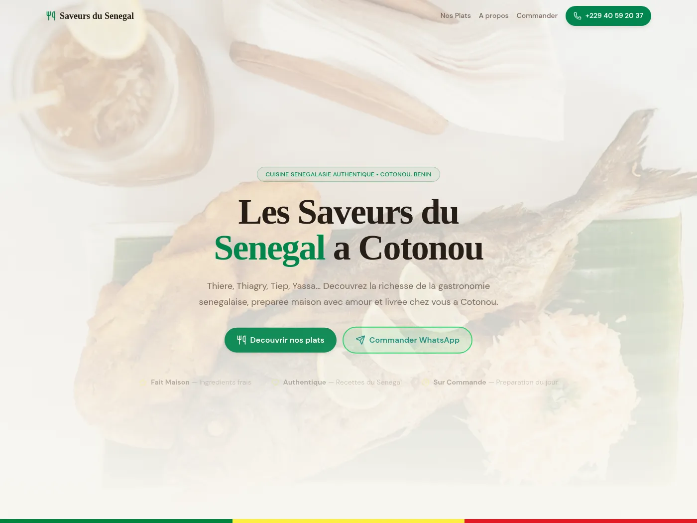 Saveurs du Sénégal Bénin