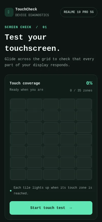 Sensitive Touch Tester