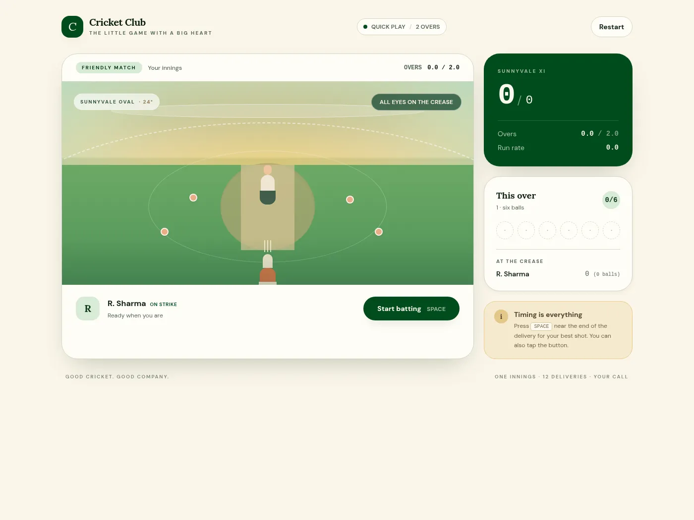 Cricket Game Classic
