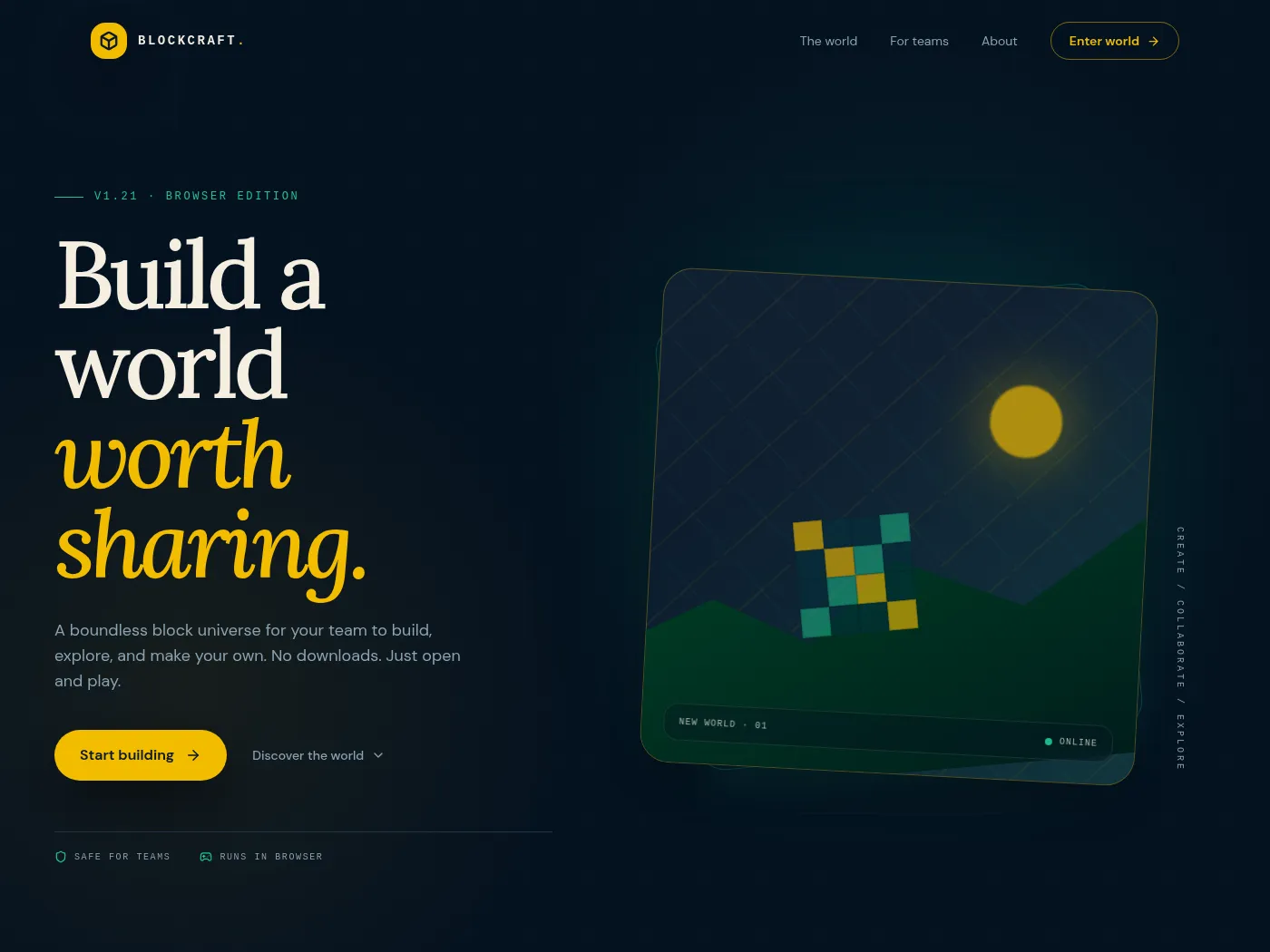 BlockCraft Web Edition