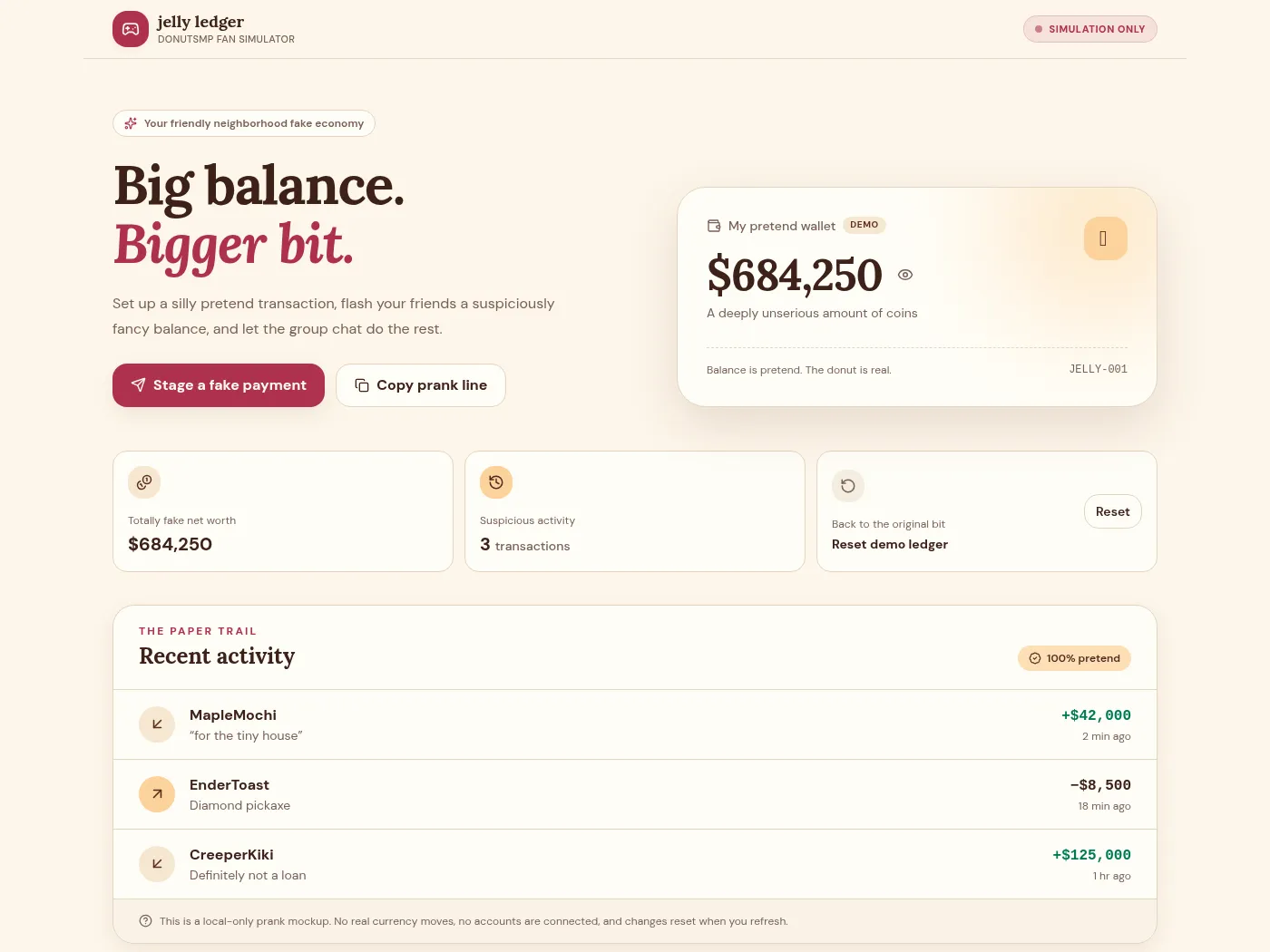 DonutSMP Prank Balance Mod