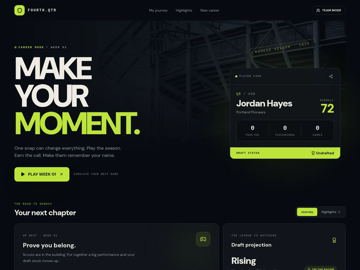 Football Pathways Sim