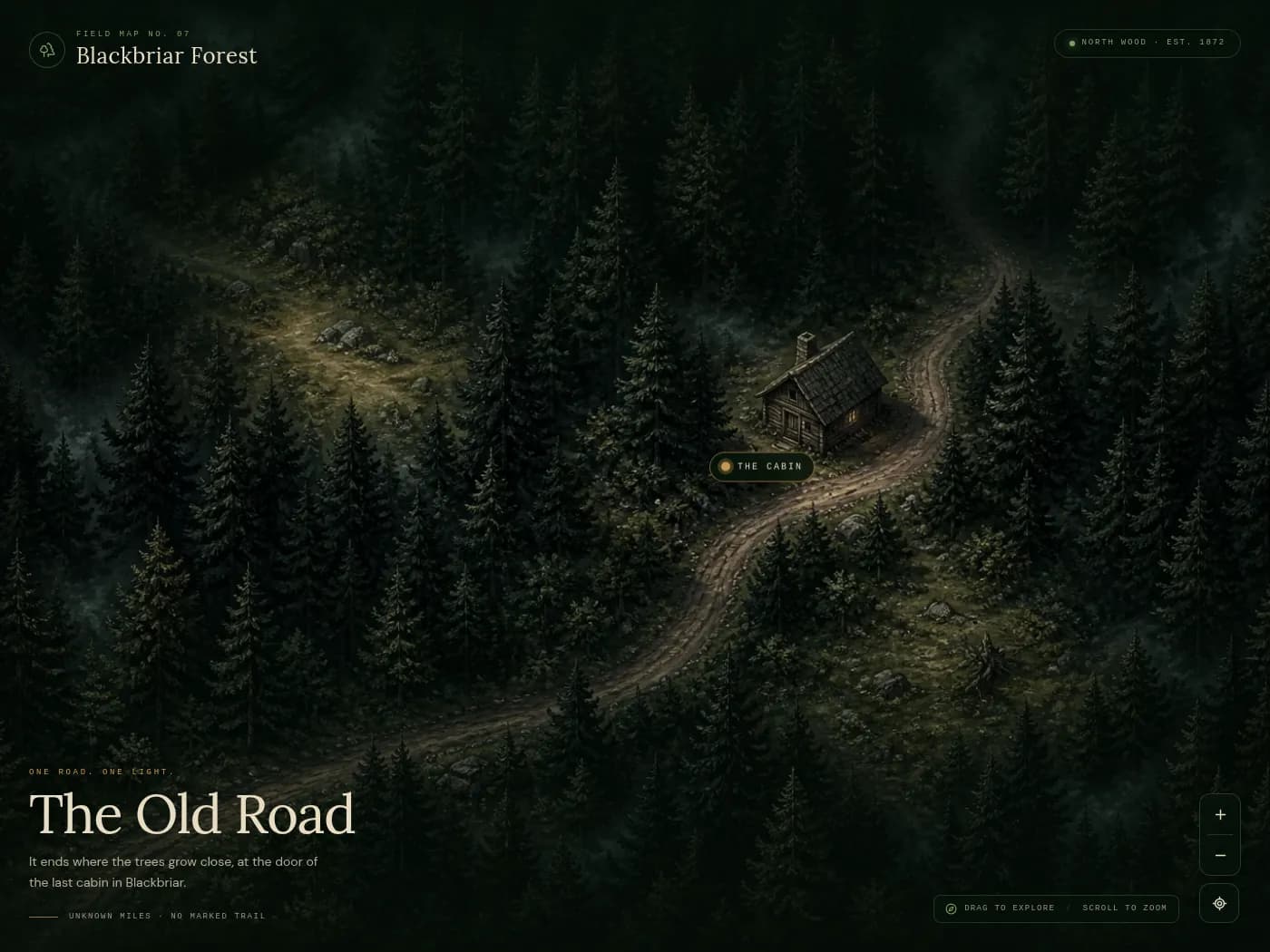 Dark Forest Cabin Map