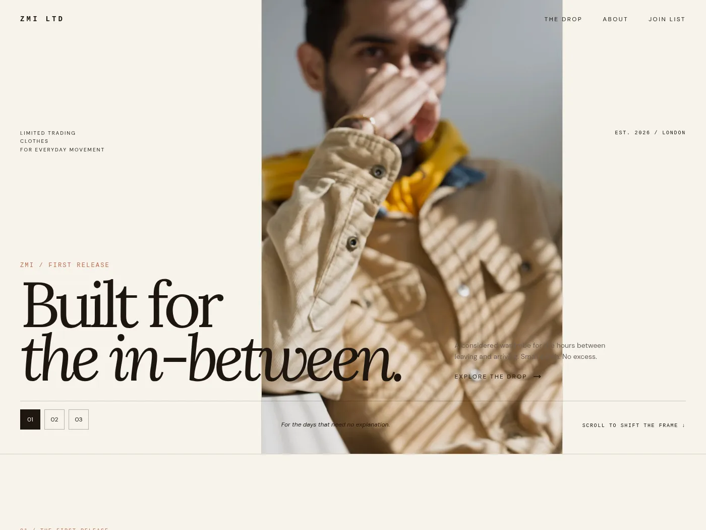 ZMI Ltd Landing Page