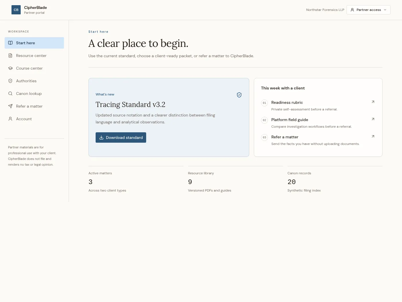 CipherBlade Partner Portal