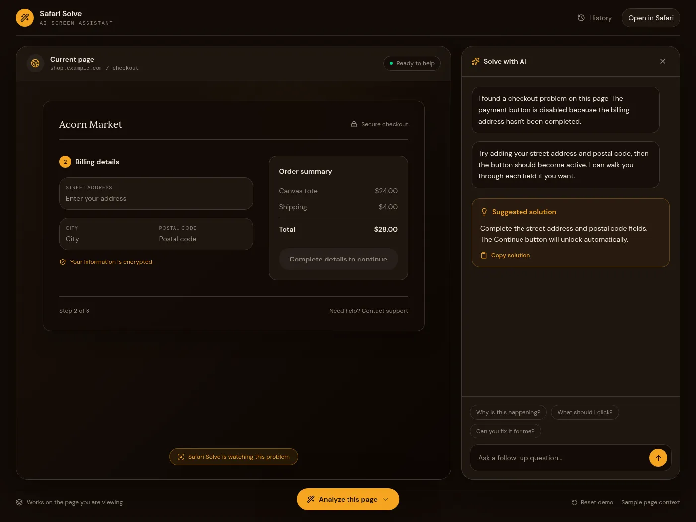 AI Problem Solver Extension