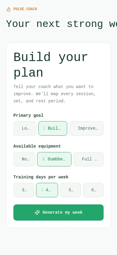 AI Workout Coach
