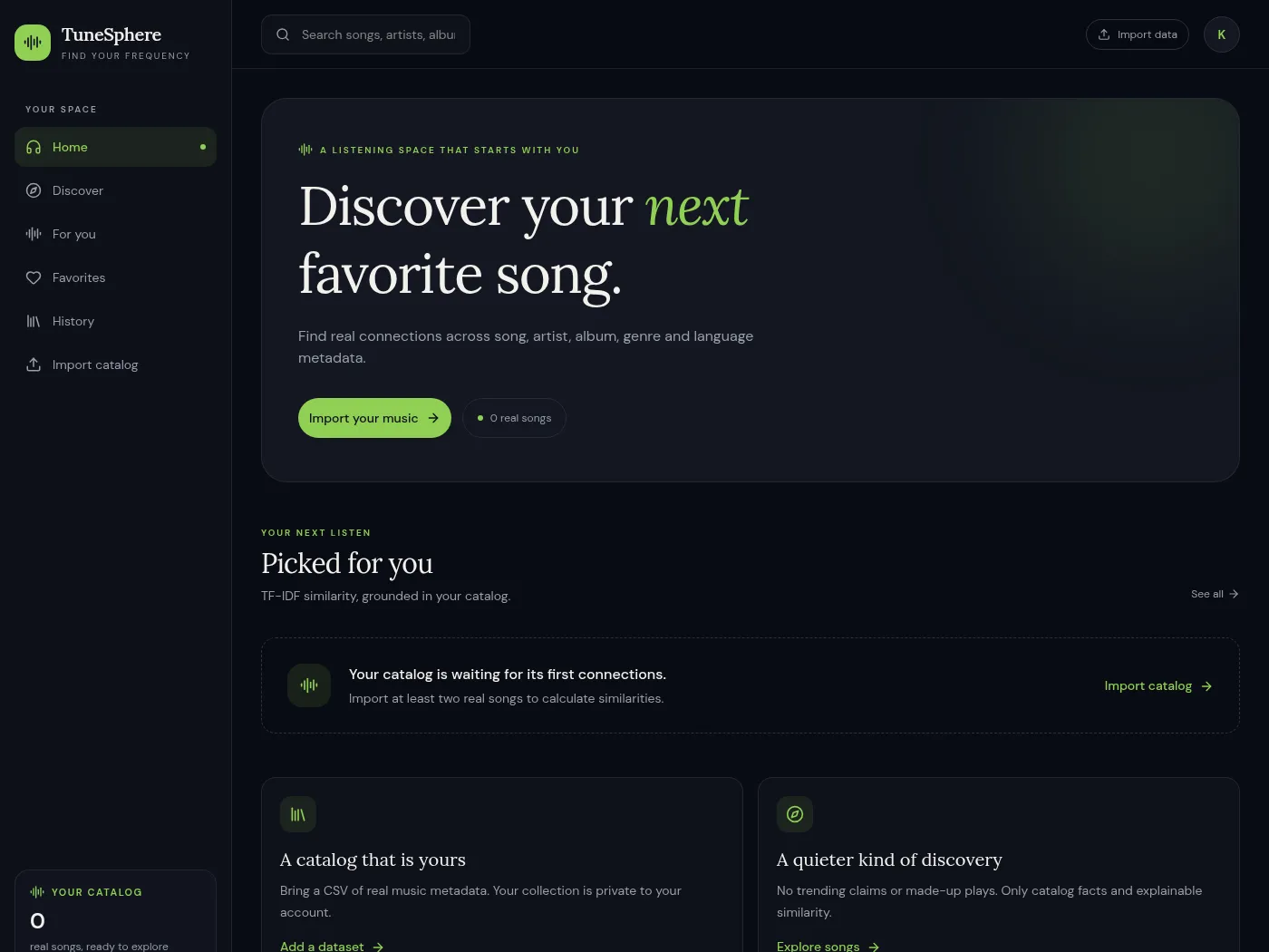 TuneSphere AI Music Platform