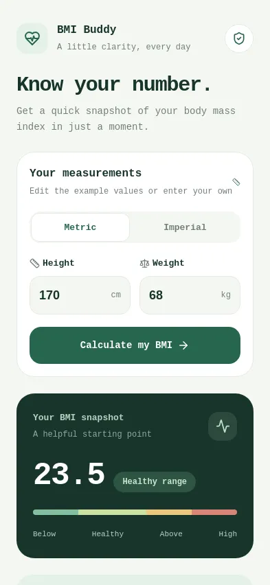 BMI Buddy