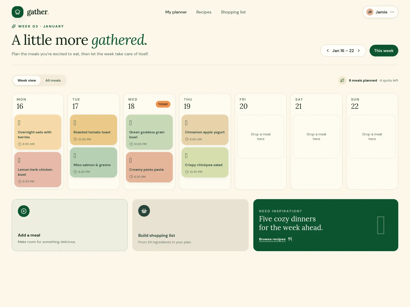 Smart Meal Planner
