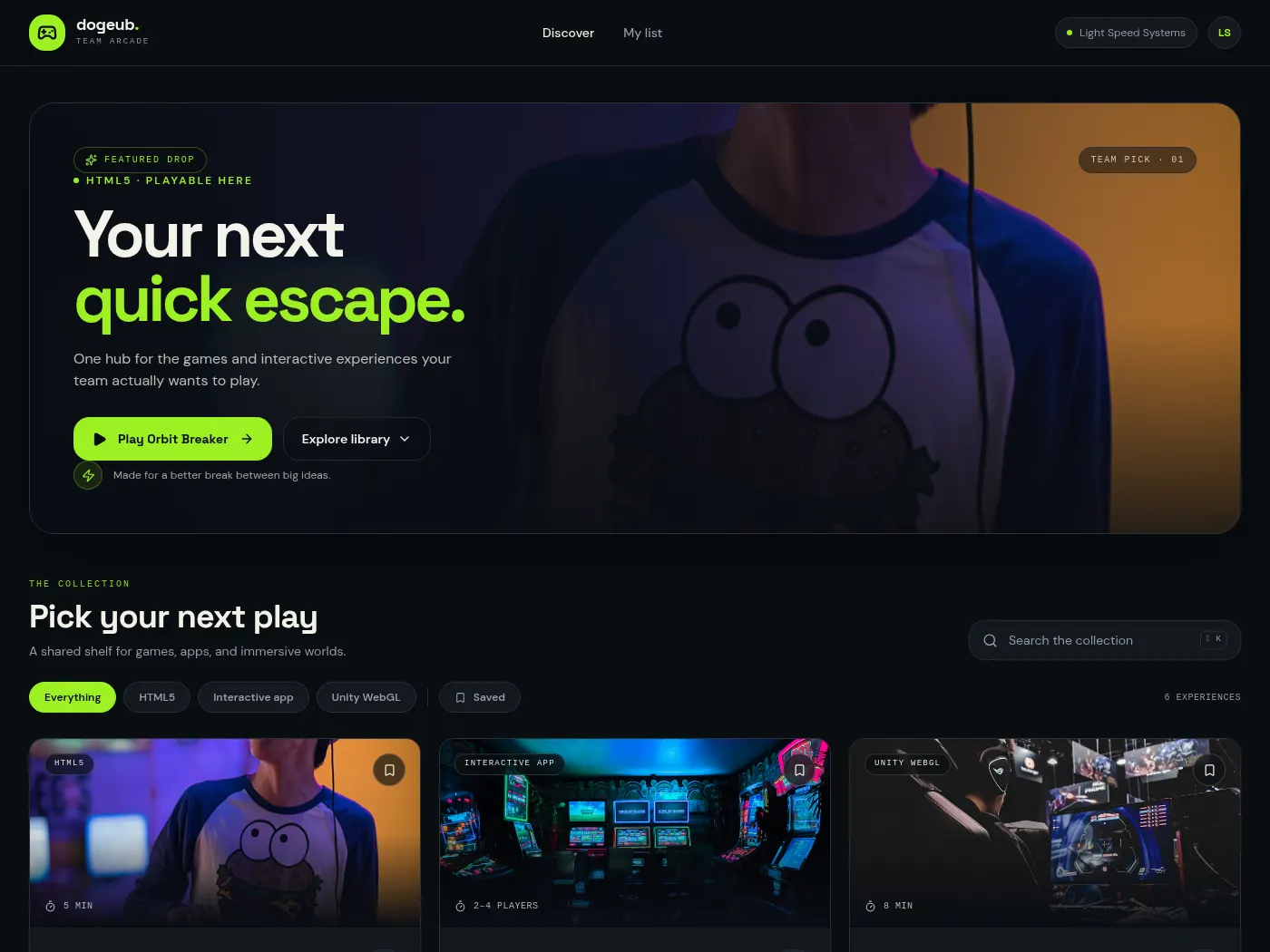 Dogeub Gaming Hub