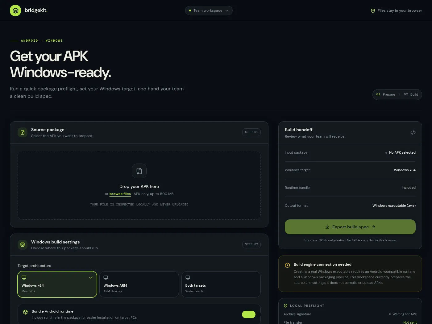 APK2EXE Converter