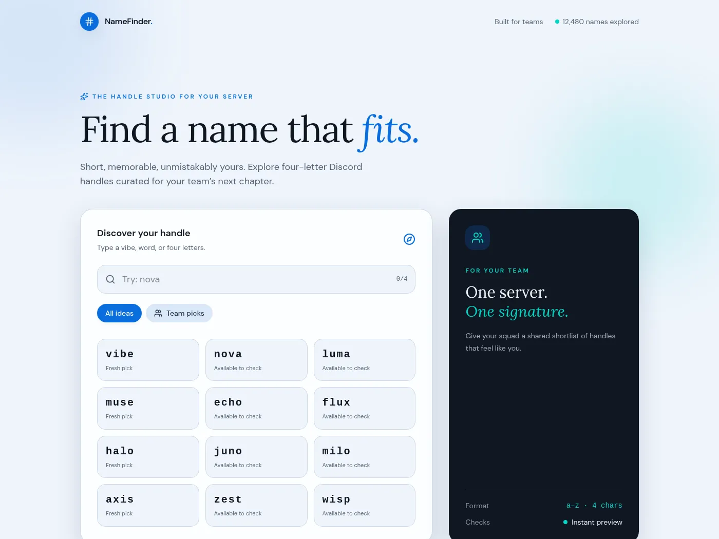 Discord NameFinder