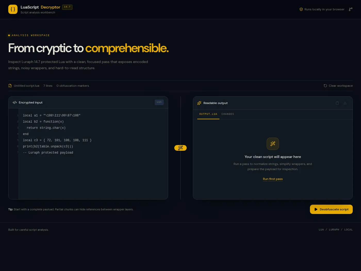 LuaScript Decryptor