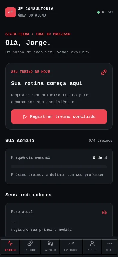 JF Consultoria Fitness App