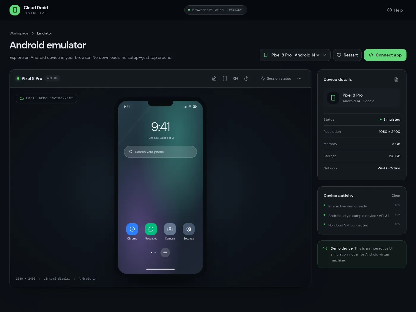 Cloud Droid Emulator