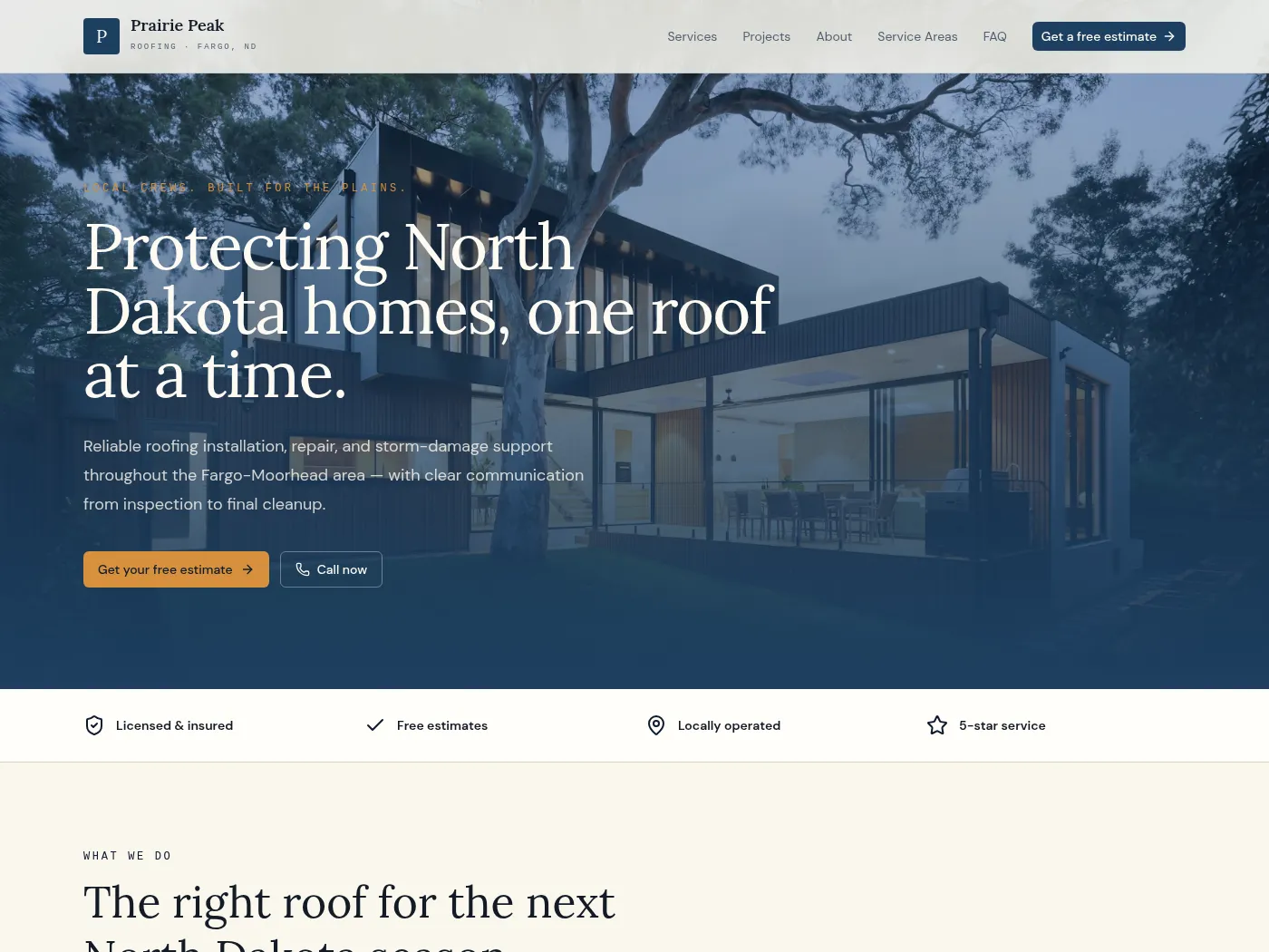 Prairie Peak Roof CRM