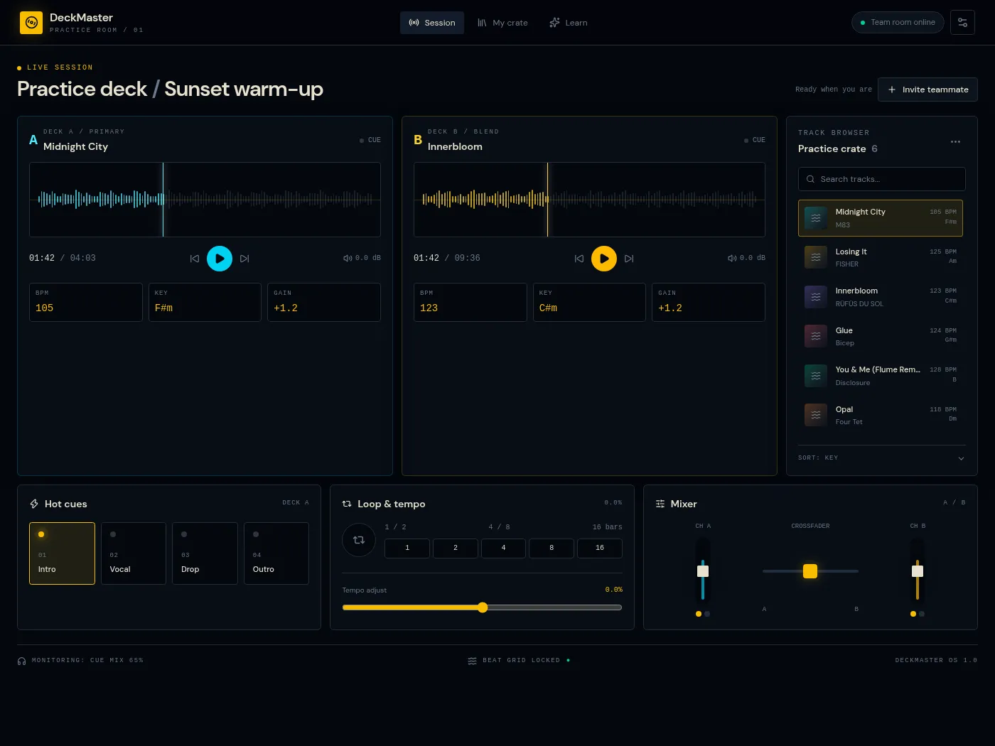 DeckMaster DJ Simulator