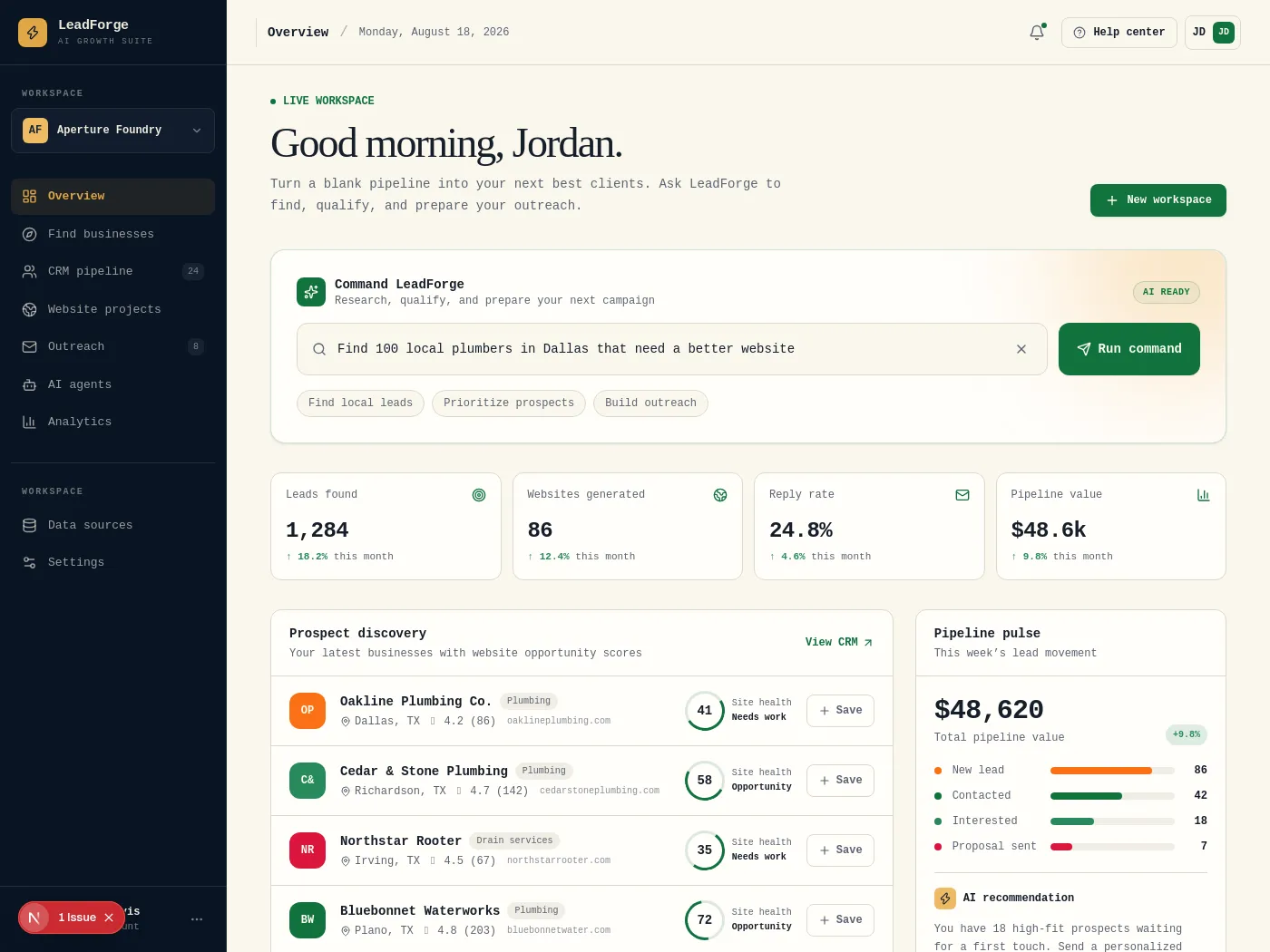 LeadForge AI Growth Suite