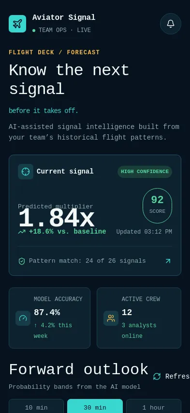 Aviator Signal Predictor