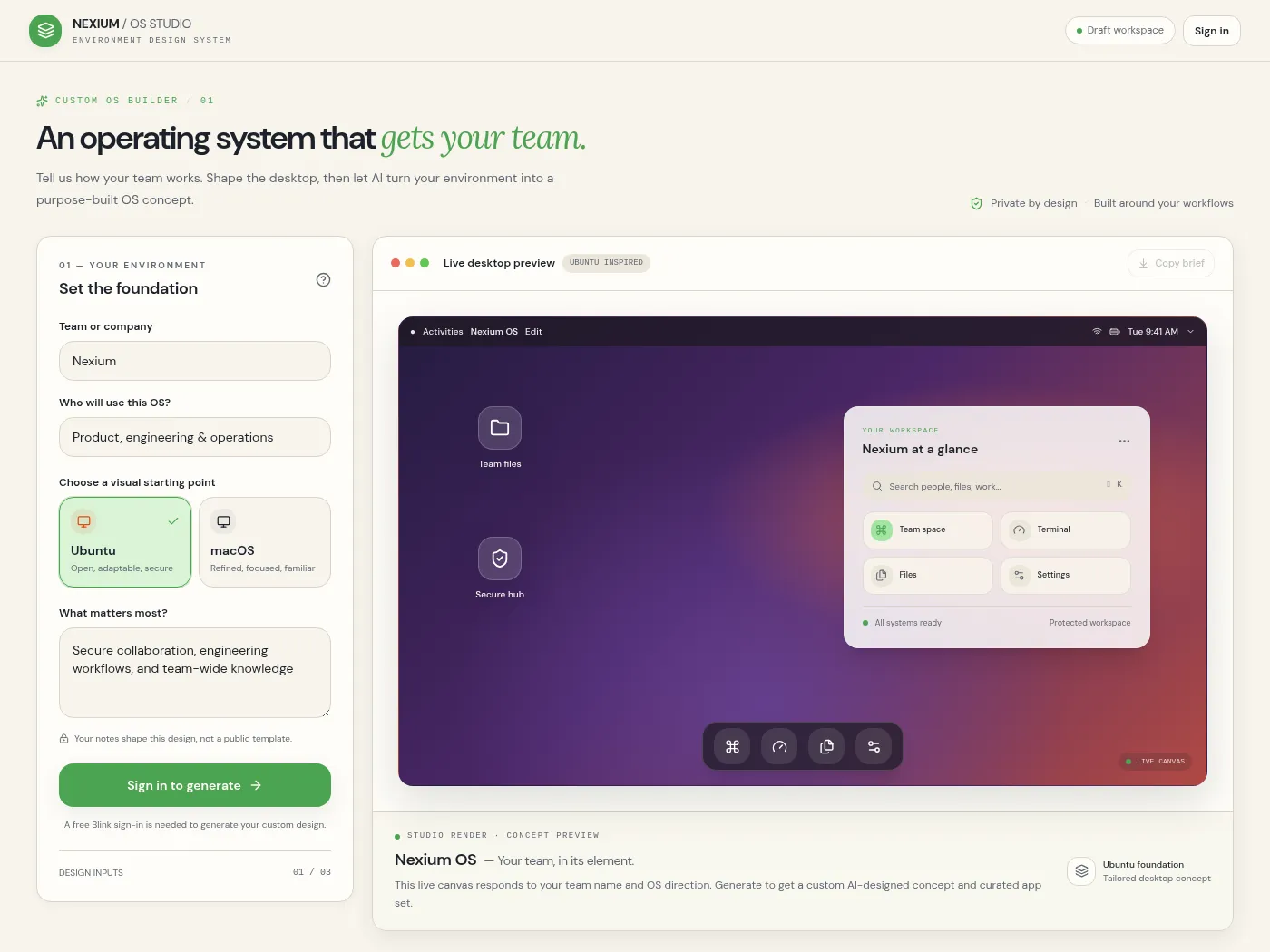 AI OS Designer