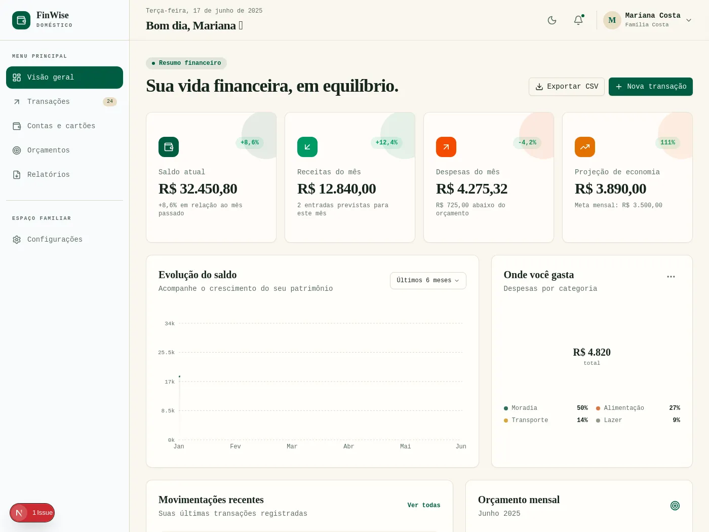 FinWise Doméstico
