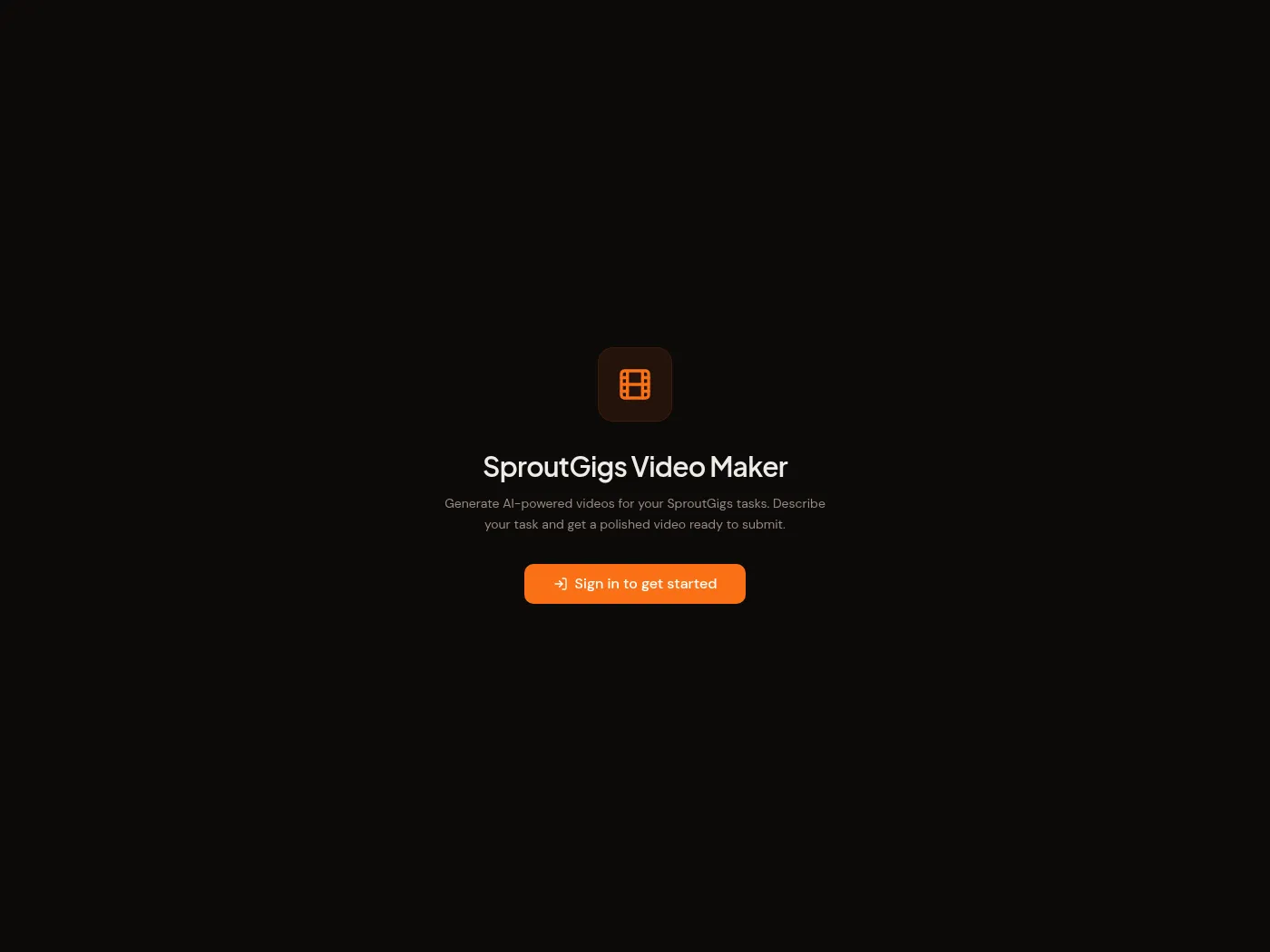 SproutGigs Video Maker