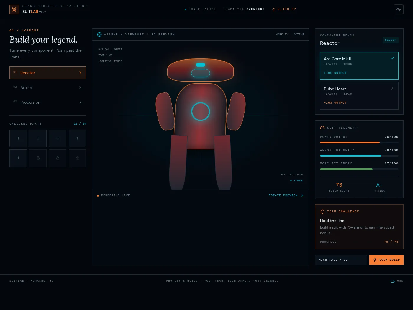 Ironman Suit Builder
