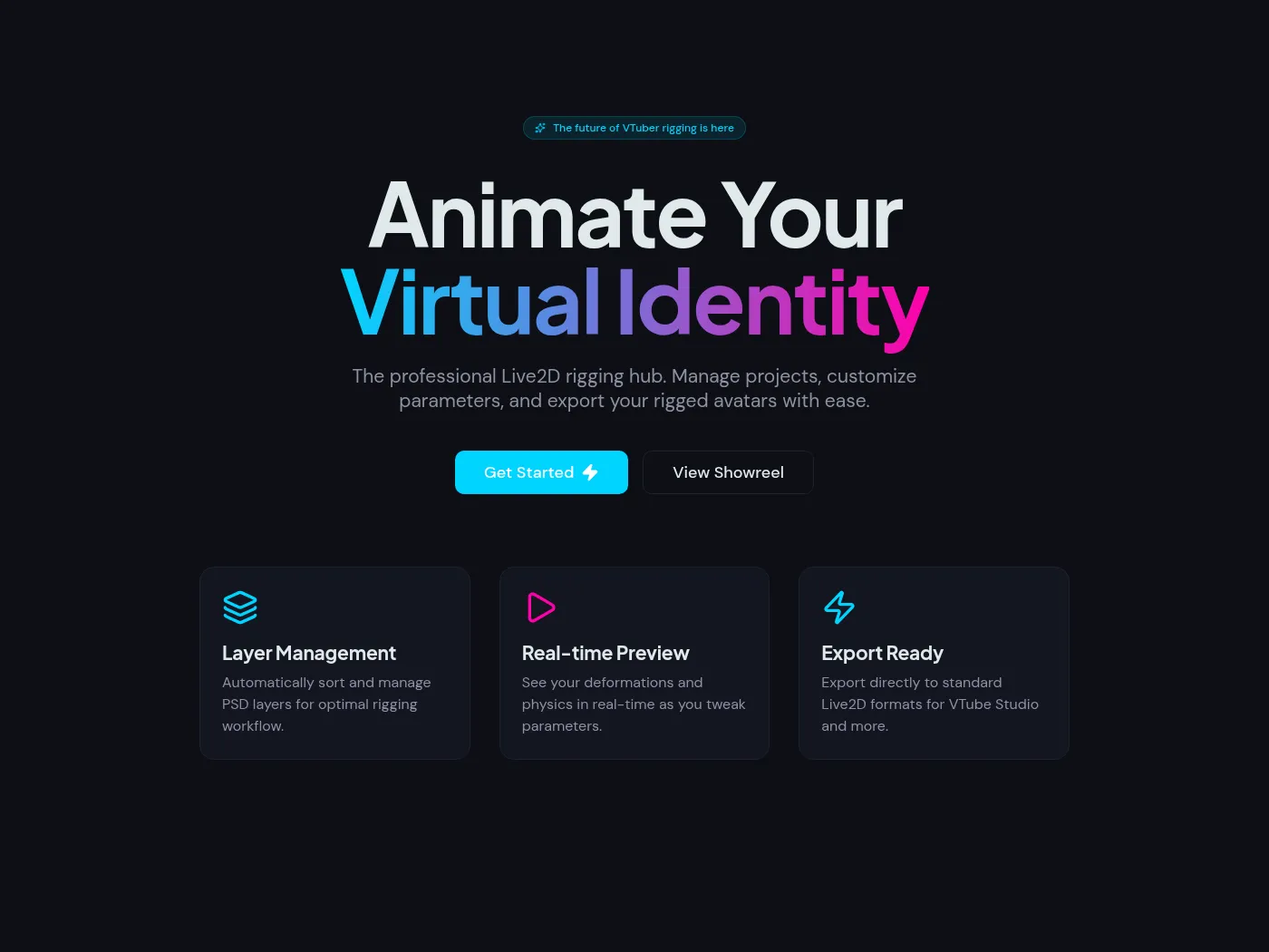 Live2D Vtuber Rigging Hub