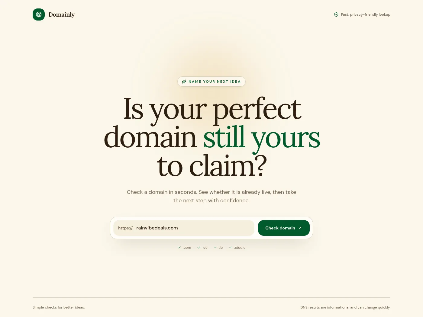 Domain Checker Tool