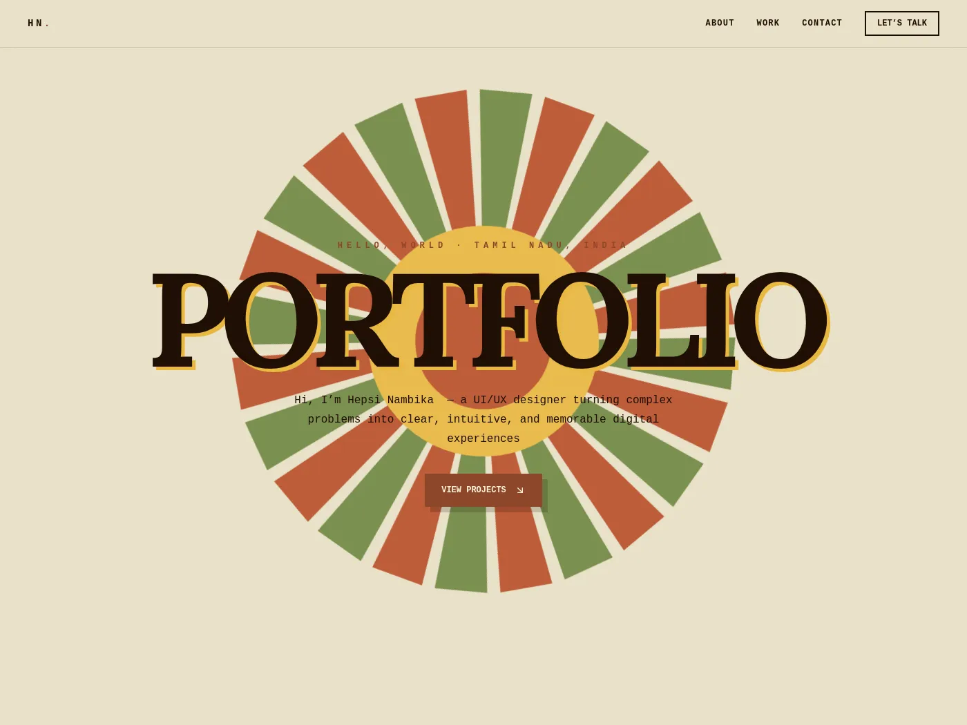 Groovy Portfolio Poster