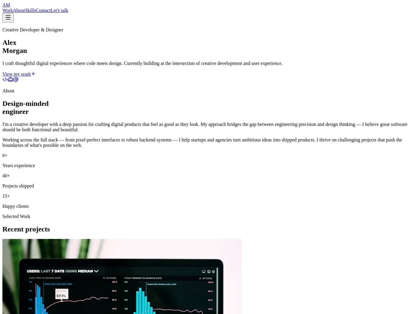 Creative Portfolio Hub